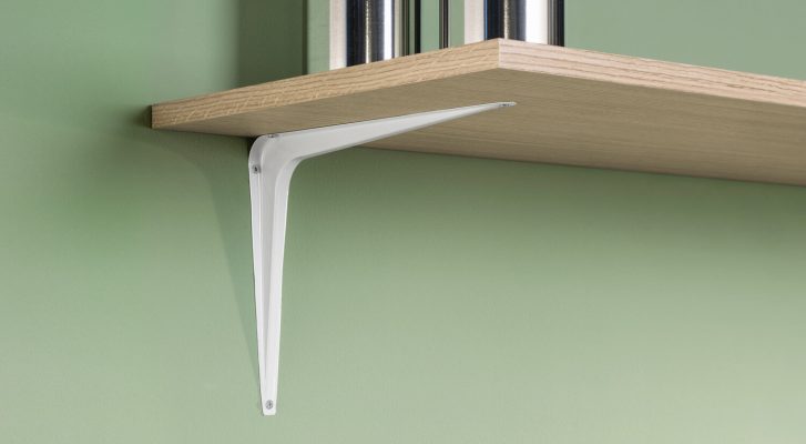 STANDARD metalni nosači za police - bela - BAUCASA